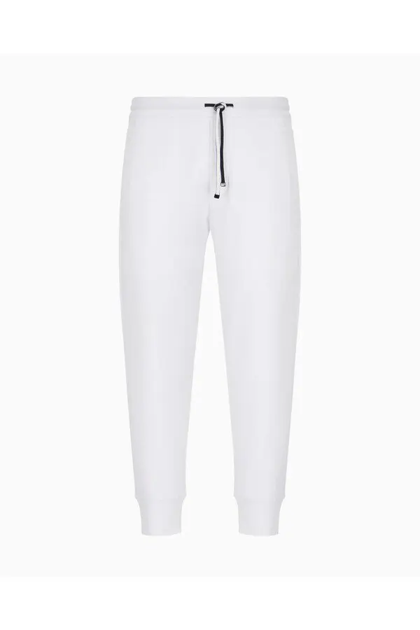 Emporio Armani Double-jersey Joggers - White
