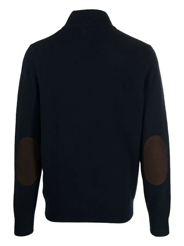 Barbour Half-zip Knitted Pullover - Blue