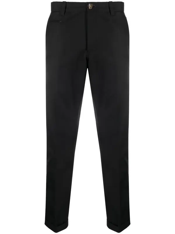 PT TORINO Slim-cut Chino Trousers - Black