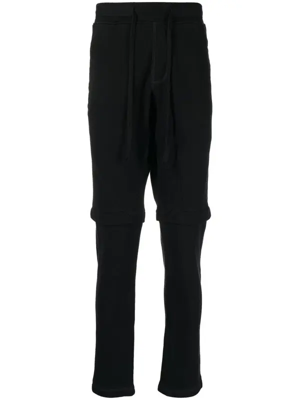 GREG LAUREN Drawstring Cotton Track Pants