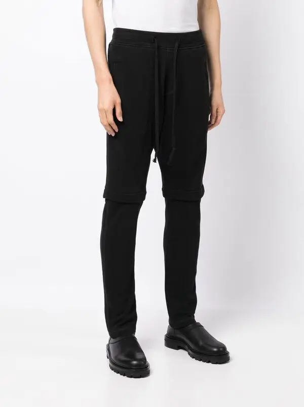 GREG LAUREN Drawstring Cotton Track Pants