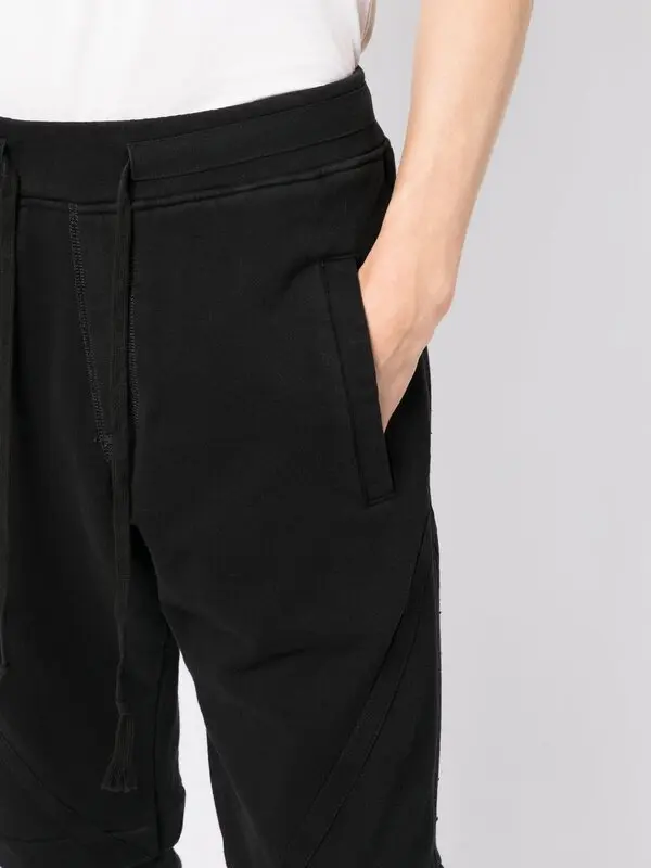GREG LAUREN Drawstring Cotton Track Pants