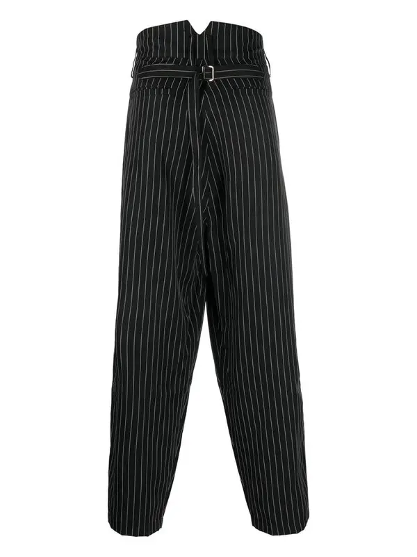 YOUTHS IN BALACLAVA High-rise Pinstripe Trousers