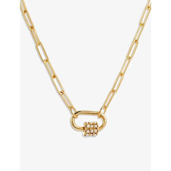 LA MAISON COUTURE Amadeus Daphne Paperclip Necklace - Gold