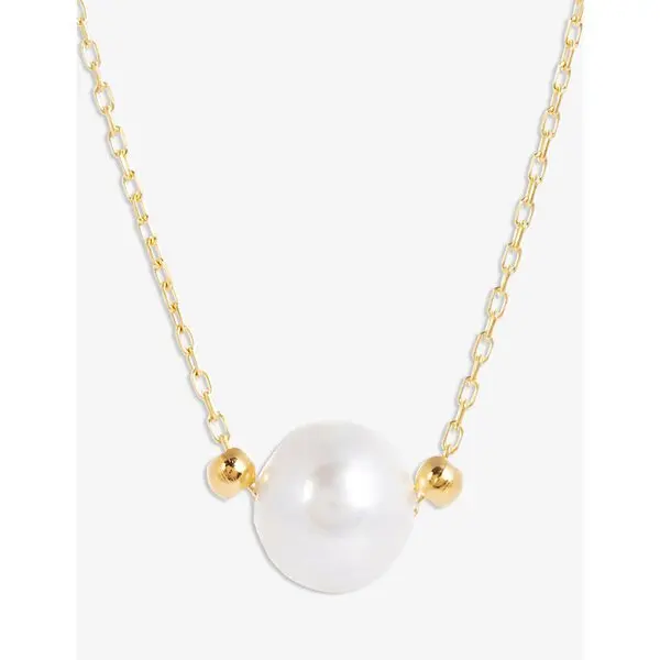 LA MAISON COUTURE Amadeus 14ct Yellow -plated Vermeil Sterling-silver And Pearl Necklace - Gold