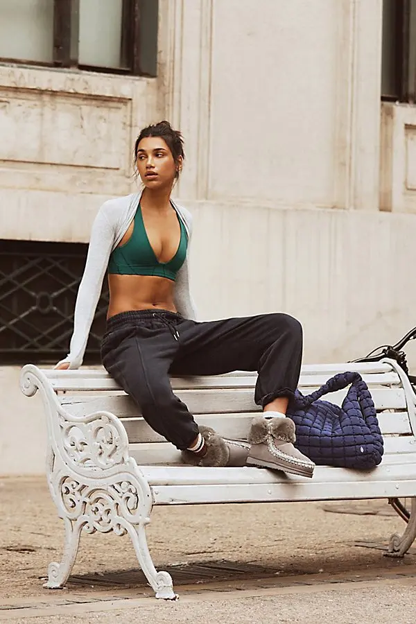 Free People Sprint To The Finish Pants - Black