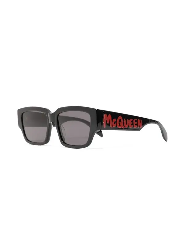 Alexander McQueen Graffiti Square-frame Sunglasses