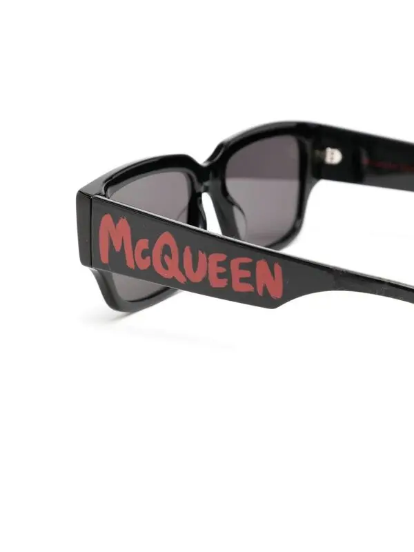 Alexander McQueen Graffiti Square-frame Sunglasses