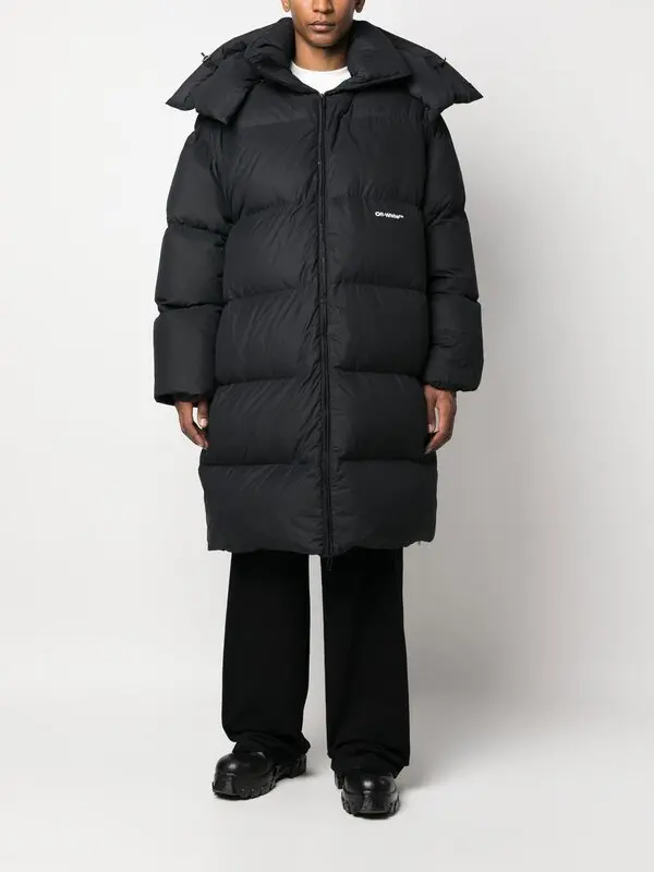 Off-White Logo-print Puffer Coat