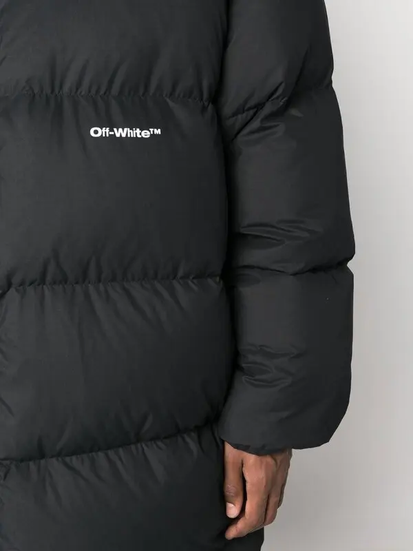 Off-White Logo-print Puffer Coat