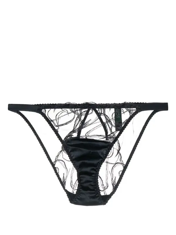 FLEUR OF ENGLAND Frider Ouvert Briefs - Black