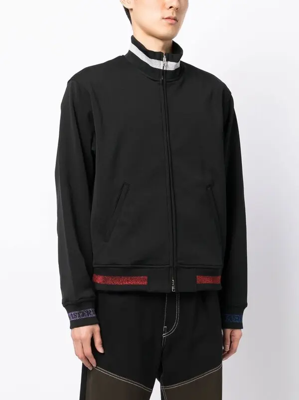 MASTERMIND WORLD Glitter-logo Bomber Jacket - Black