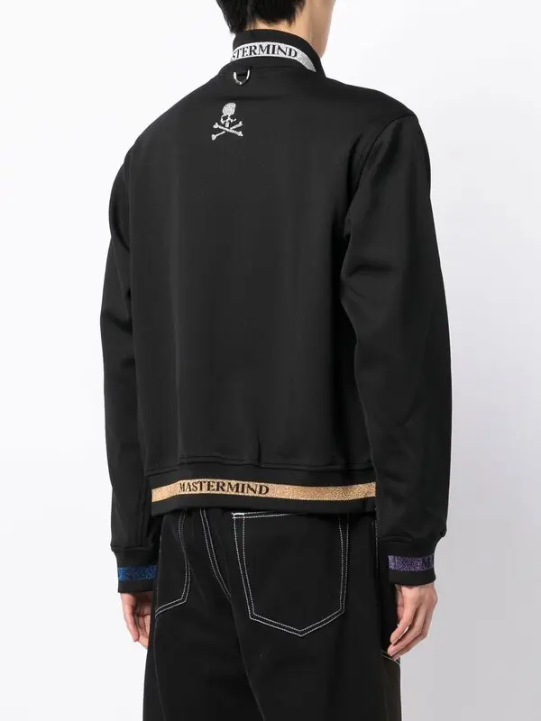 MASTERMIND WORLD Glitter-logo Bomber Jacket - Black
