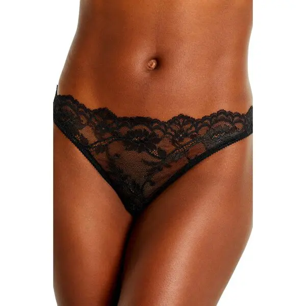 JOURNELLE Anais Lace Hipster Panties - Noir