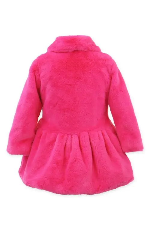 WIDGEON Princess Faux Fur Coat - Hot Pink Puff