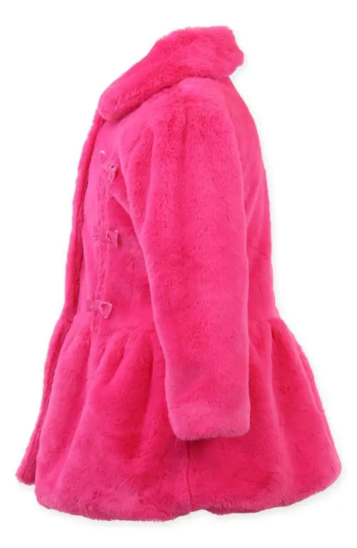 WIDGEON Princess Faux Fur Coat - Hot Pink Puff