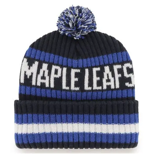 '47 Toronto Maple Leafs Bering Cuffed Knit Hat With Pom - Navy
