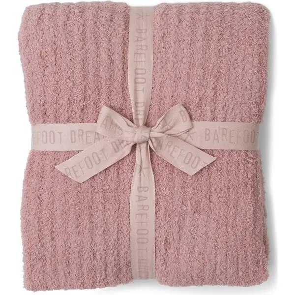 Barefoot Dreams Cozychic™ Rib Throw Blanket - Dusty Coral