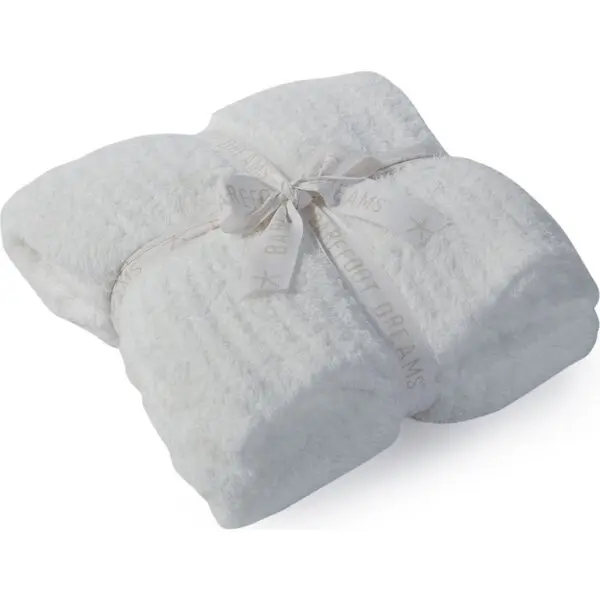 Barefoot Dreams Cozychic™ Rib Throw Blanket - White