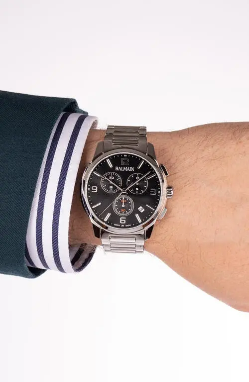BALMAIN WATCHES Balmain Madrigal Chronograph Bracelet Watch - Silver