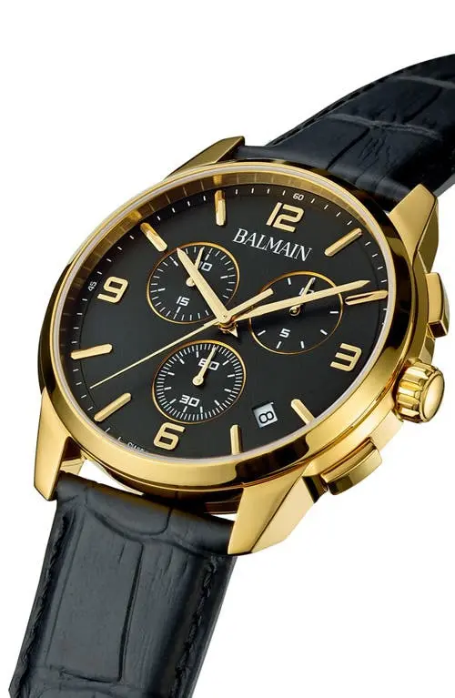 BALMAIN WATCHES Madrigal Chronograph Strap Watch