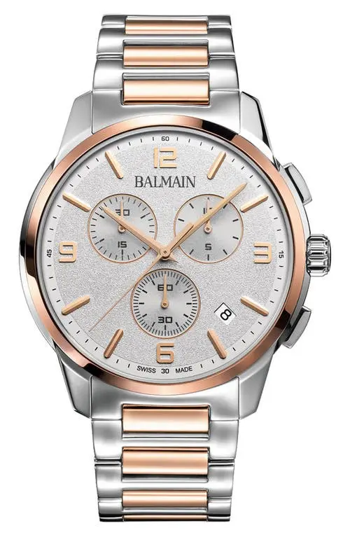 BALMAIN WATCHES Madrigal Chronograph Two-tone Bracelet Watch - Two Tone