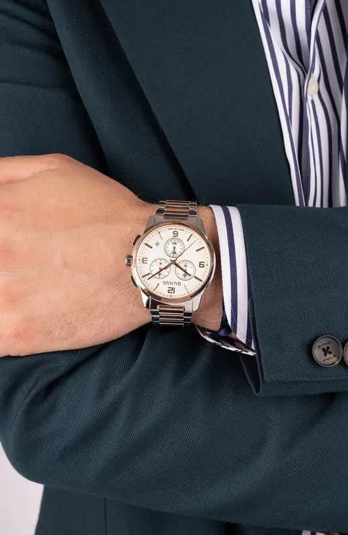 BALMAIN WATCHES Madrigal Chronograph Two-tone Bracelet Watch - Two Tone