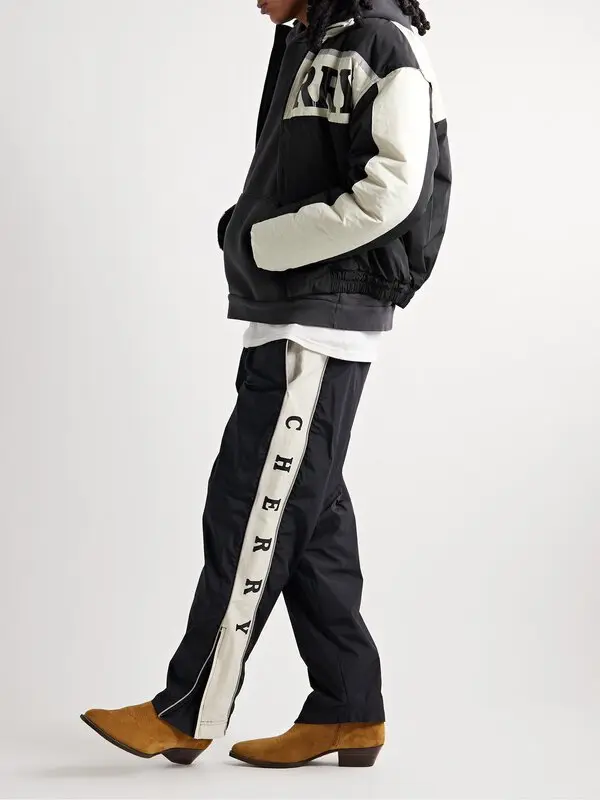 CHERRY LOS ANGELES Pit Crew Logo-print Padded Shell Jacket