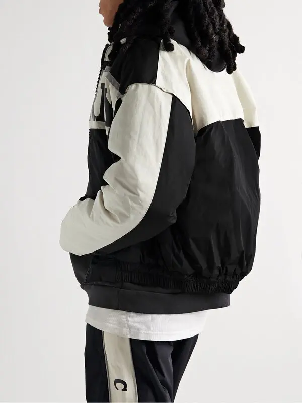 CHERRY LOS ANGELES Pit Crew Logo-print Padded Shell Jacket