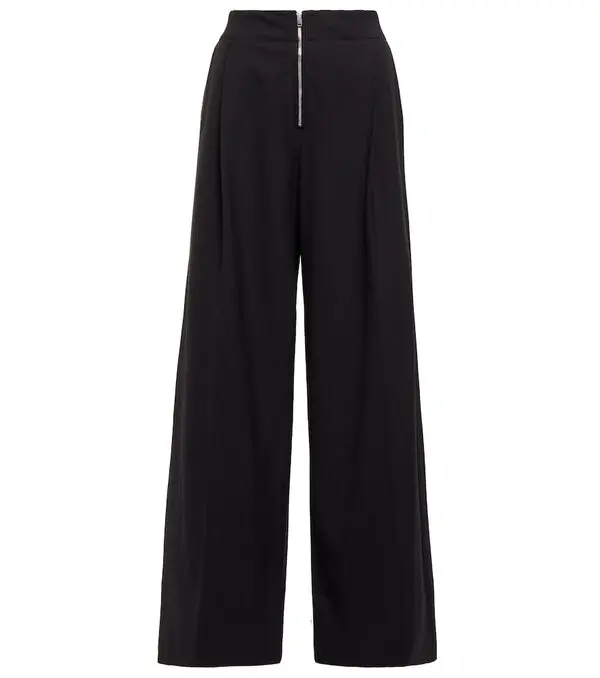 Proenza Schouler High-rise Wide-leg Wool-blend Pants