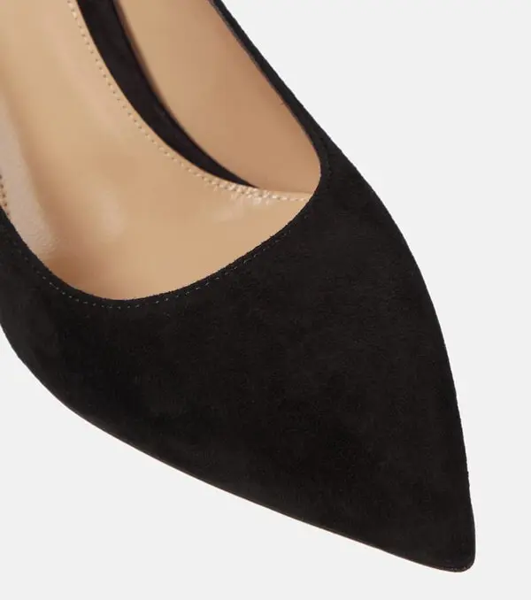 GIANVITO ROSSI 85 Suede Pumps - Black