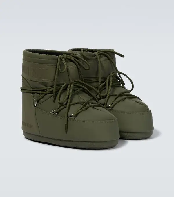 Moon Boot Icon Low Rubber Boots - Green