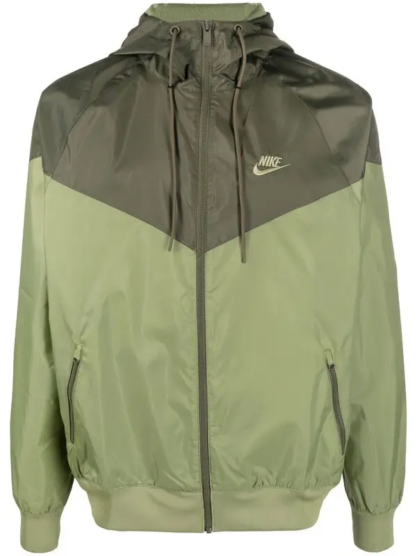 Nike Embroidered-logo Zip-up Hooded Jacket