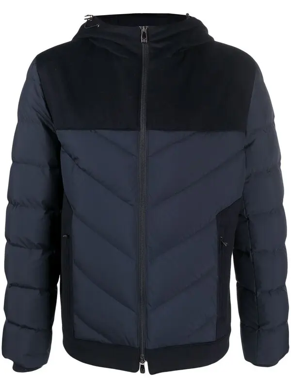 Corneliani Hooded Padded-design Jacket