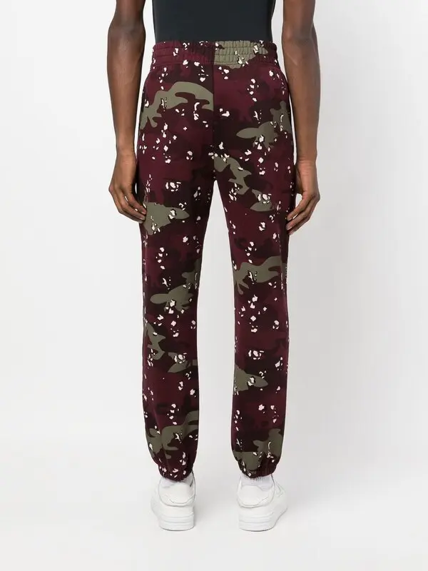 Maison Kitsuné Camouflage-print Cotton Joggers
