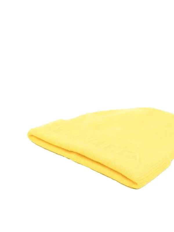 Alexander McQueen Logo-embroidered Cashmere Beanie - Yellow