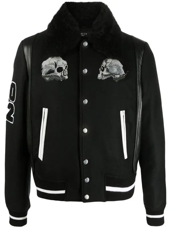 Amiri Wes Lang Varsity Jacket - Black