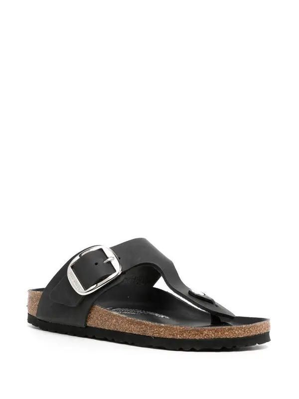 BIRKENSTOCK Gizeh Big Buckle Thong Sandals - Black
