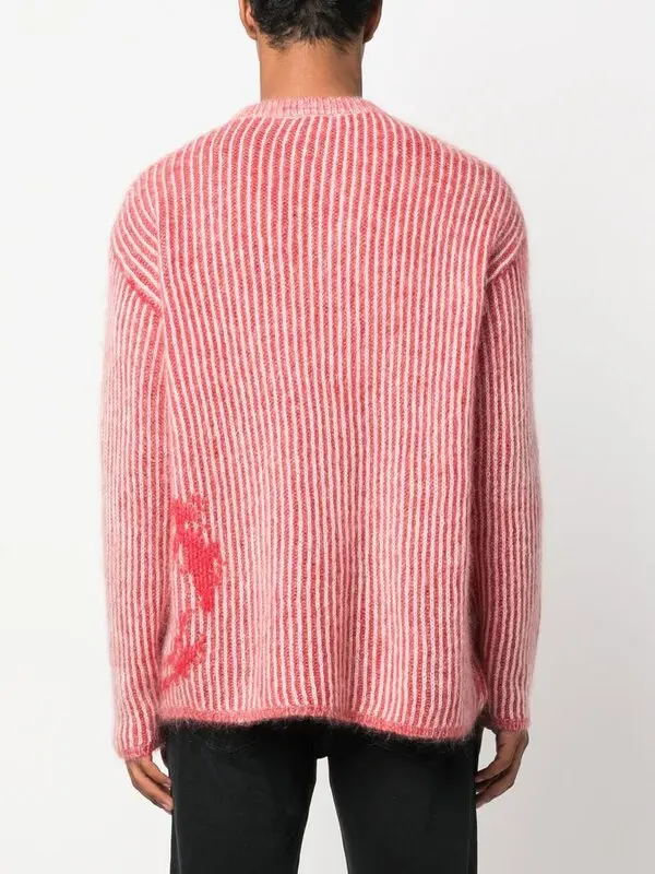 DIESEL® Abstract-knit Ribbed Jumper