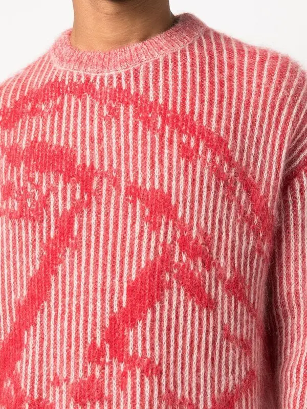 DIESEL® Abstract-knit Ribbed Jumper