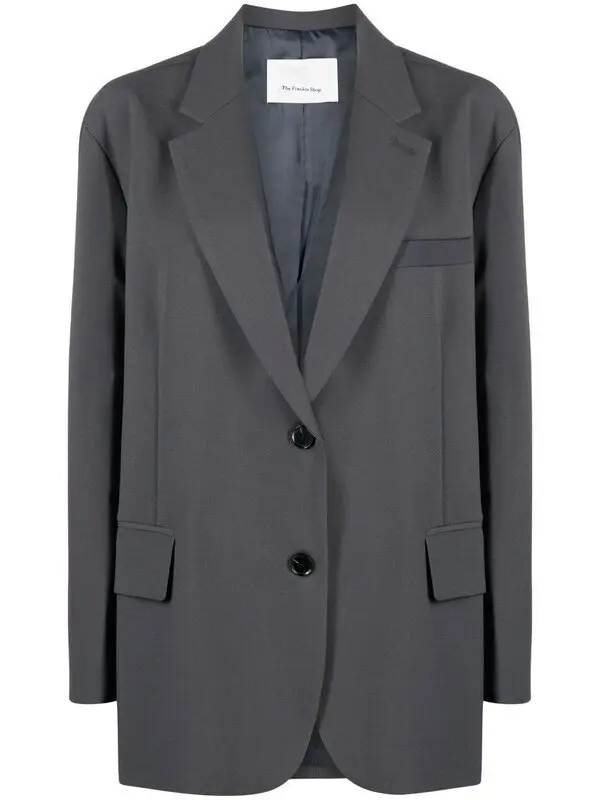 THE FRANKIE SHOP Bea Single-breasted Blazer - Grey