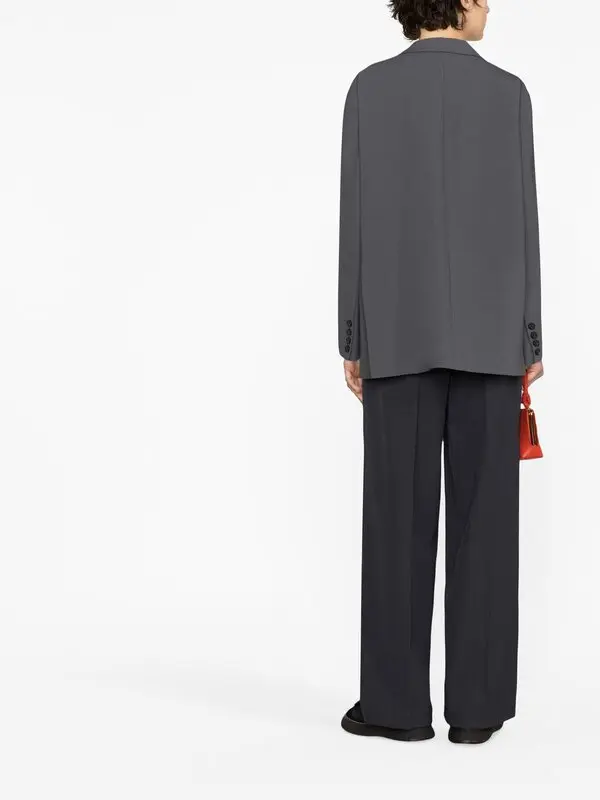 THE FRANKIE SHOP Bea Single-breasted Blazer - Grey