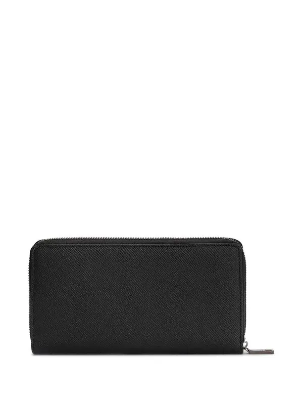Dolce & Gabbana Zipped Grained Leather Wallet