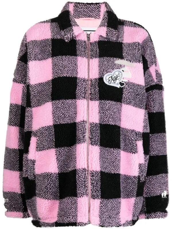 AAPE BY *A BATHING APE Check Pattern Shirt Jacket - Pink