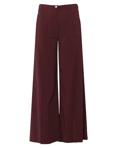 Liviana Conti Wide Leg Viscose-blend Pants - Brown