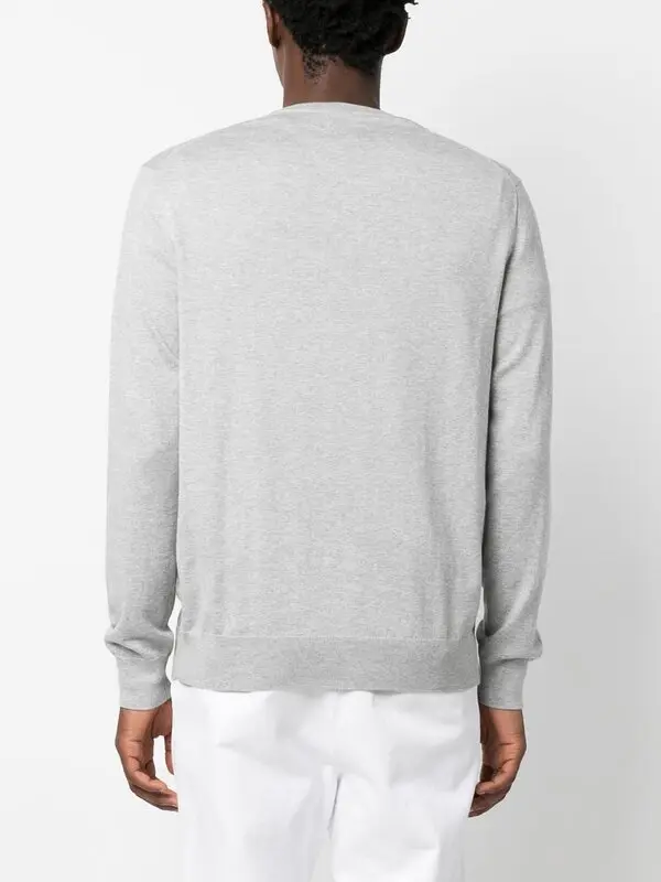 Polo Ralph Lauren Embroidered Pony Knit Jumper - Grey