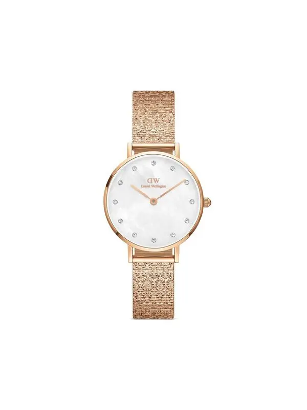 DANIEL WELLINGTON Petite 28 Pressed Studio Watch - White