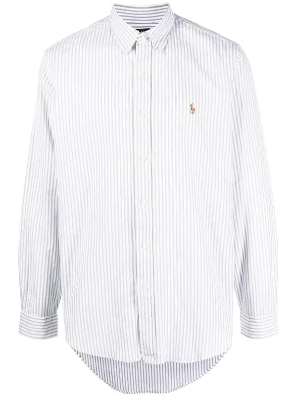 Polo Ralph Lauren Striped Button-down Shirt - Grey