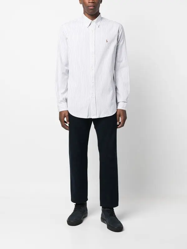 Polo Ralph Lauren Striped Button-down Shirt - Grey