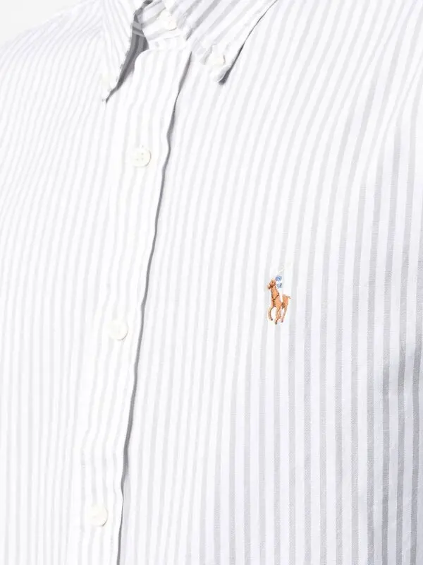 Polo Ralph Lauren Striped Button-down Shirt - Grey